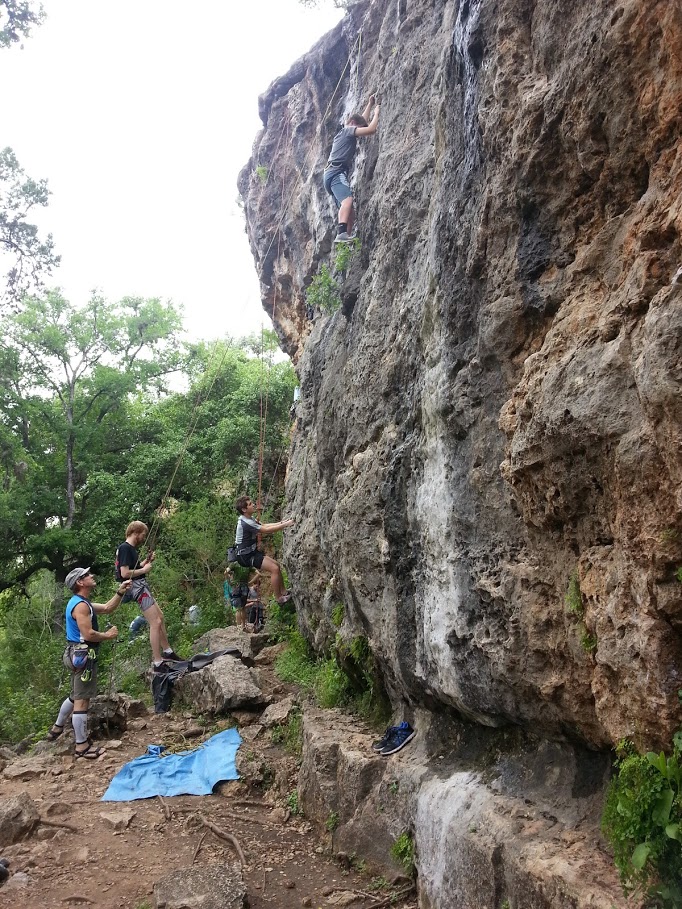 Waterfalls and Rocking Climbing at Reimers Ranch | Dad512.com