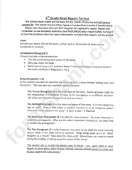 5Th Grade Book Report Sorau 5Th Grade Book Report Sorau
