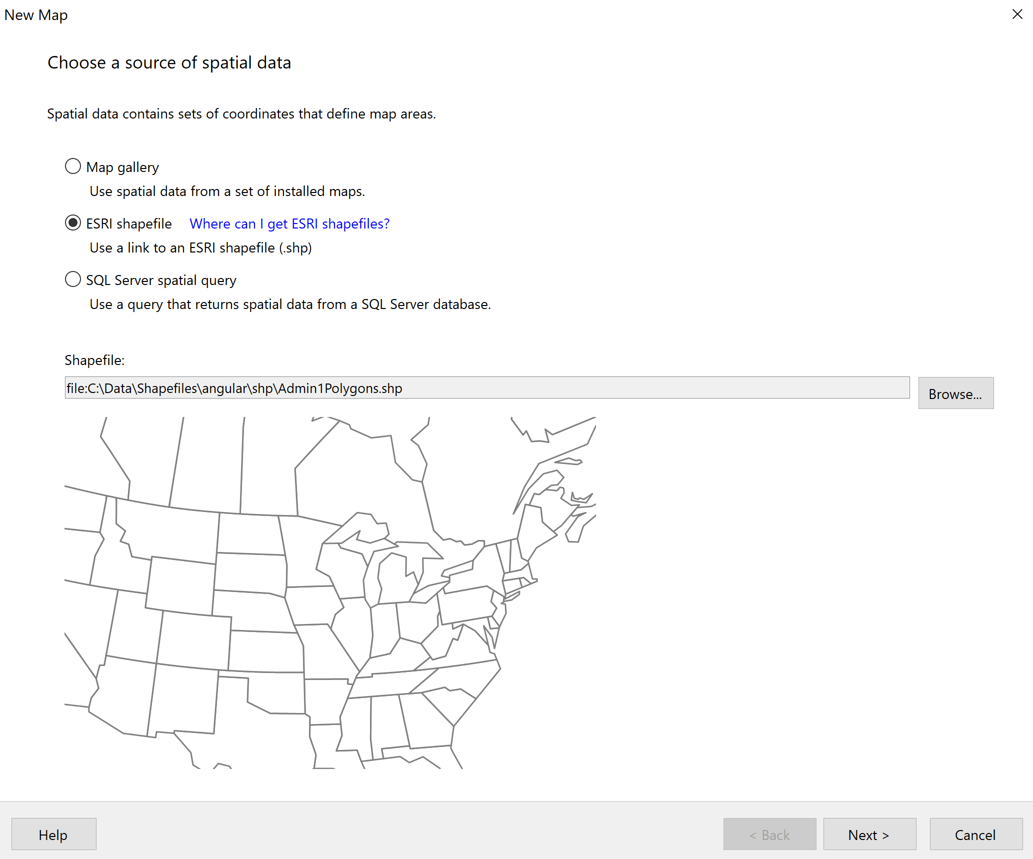 NewShapefile - DataVeld