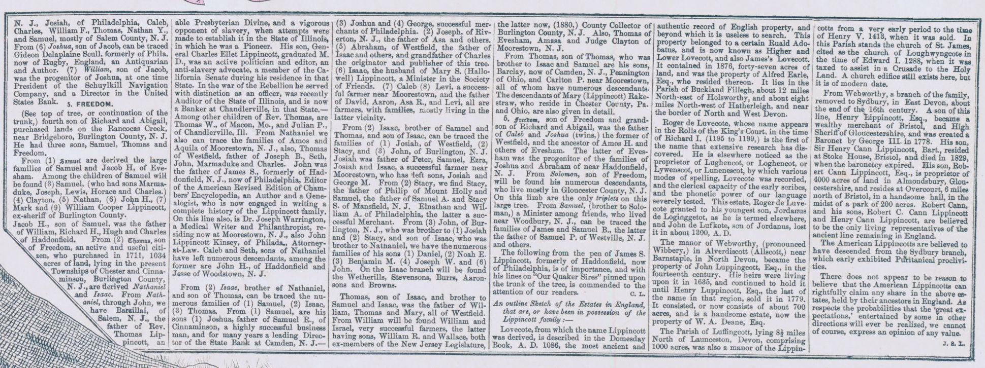 Lippincott Family Tree | Dave Reillys Place