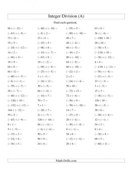 Integers Worksheet Pauline Carl s 3rd Grade Math Worksheets