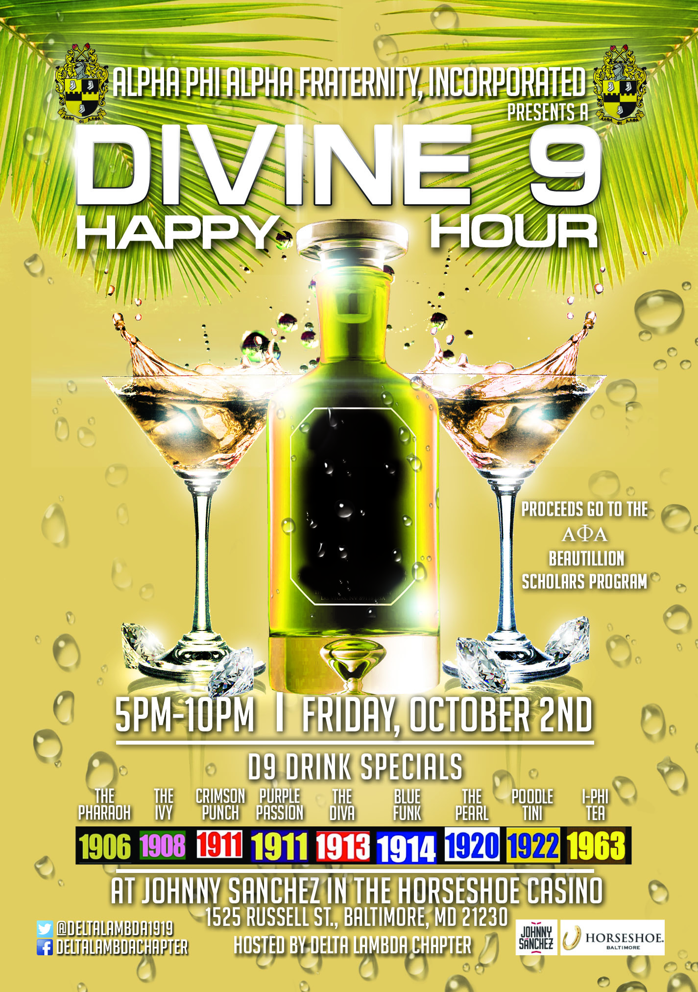 Divine 9 Happy Hour – Delta Lambda Chapter of Alpha Phi Alpha Fraternity