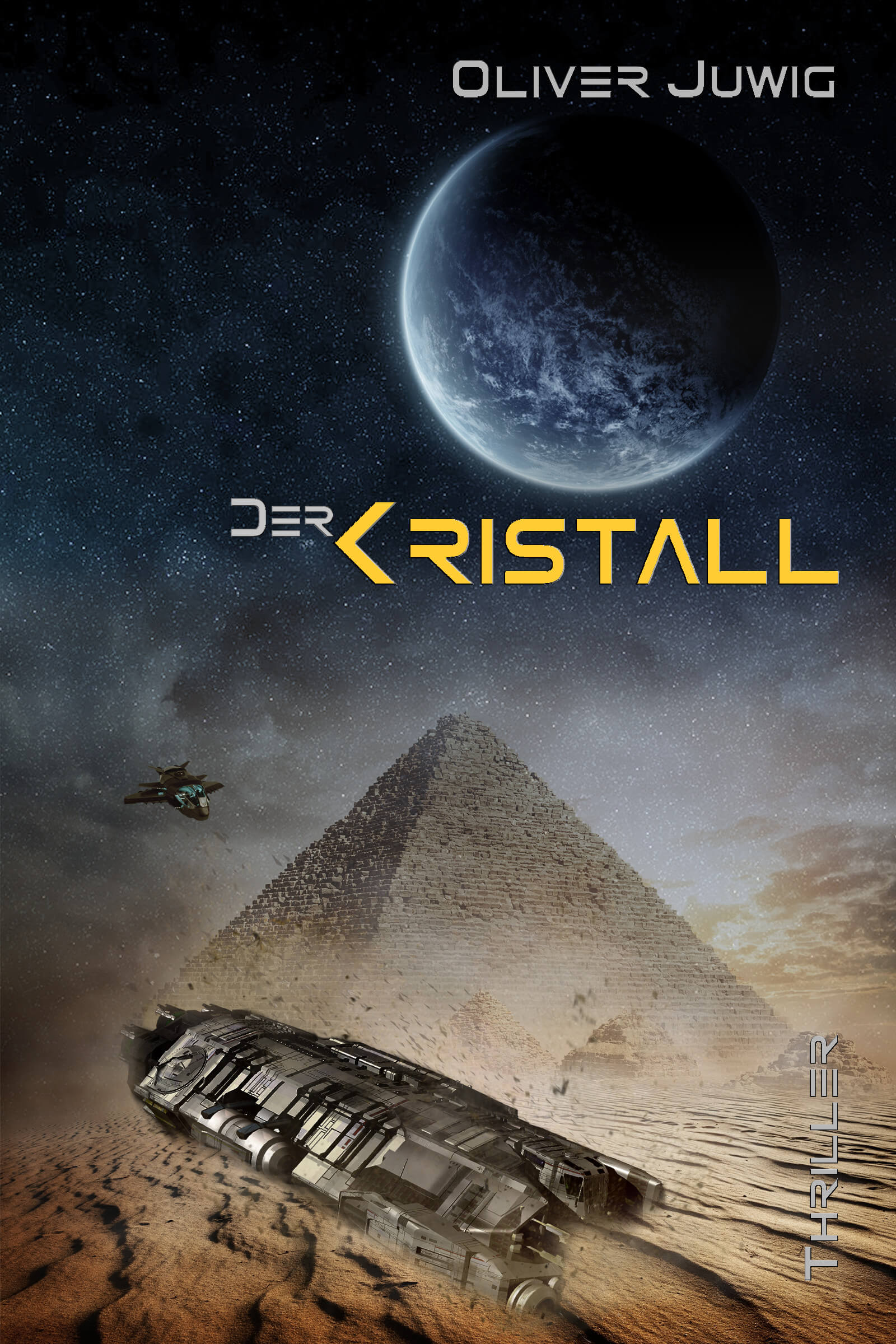 Neues E-Book-Cover - Science-Fiction Thriller Der Kristall