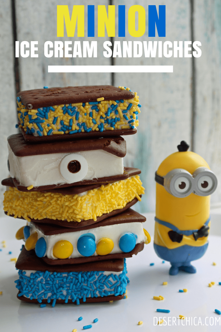 Minion Ice Cream Sandwiches | Desert Chica