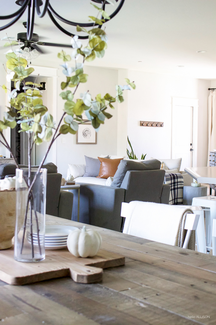 Modern Fall Decor + A House Update - Designed Simple