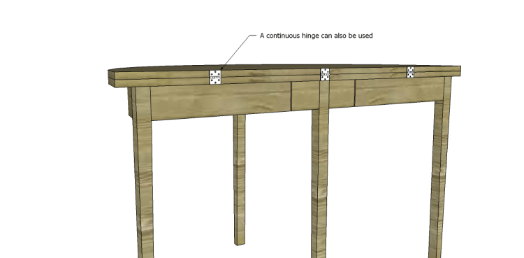 Build a Beautiful Demilune Dining Table