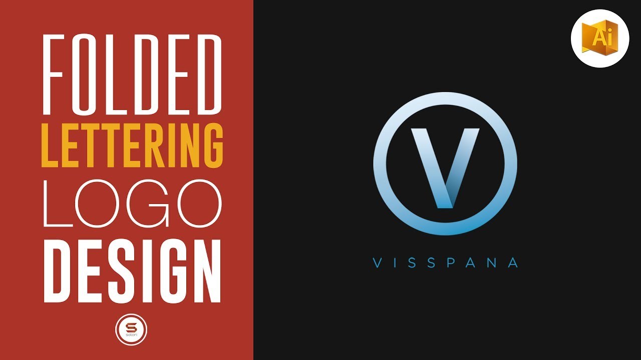 Folded Lettering Logo Design Tutorial | Illustrator Tutorial | Satori ...
