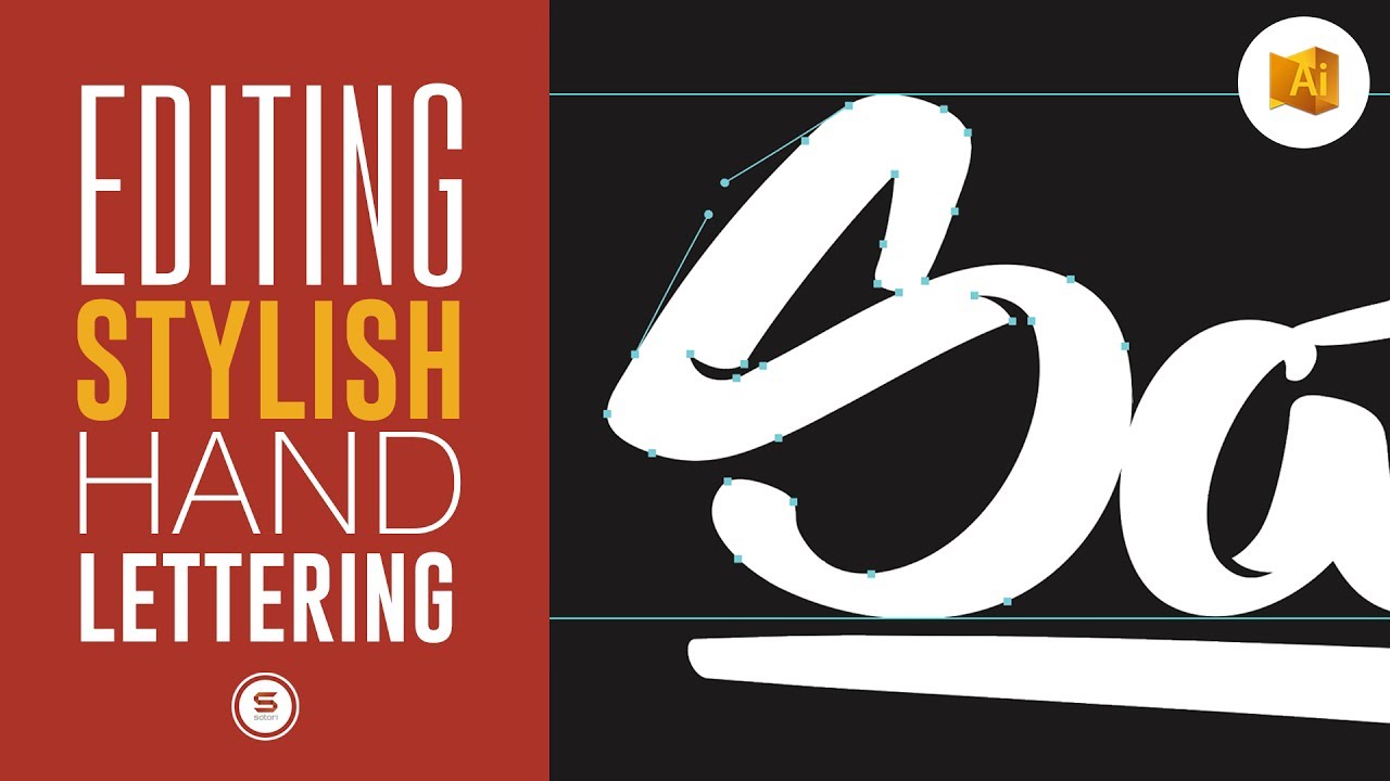 Tips For Editing Stylish Hand Lettering | Illustrator Hand Lettering ...