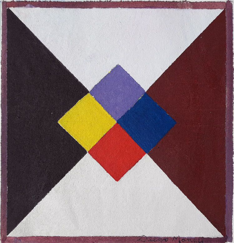 "Rombo" , acrylic on canvas, 23.5 x 24 cm, 2017