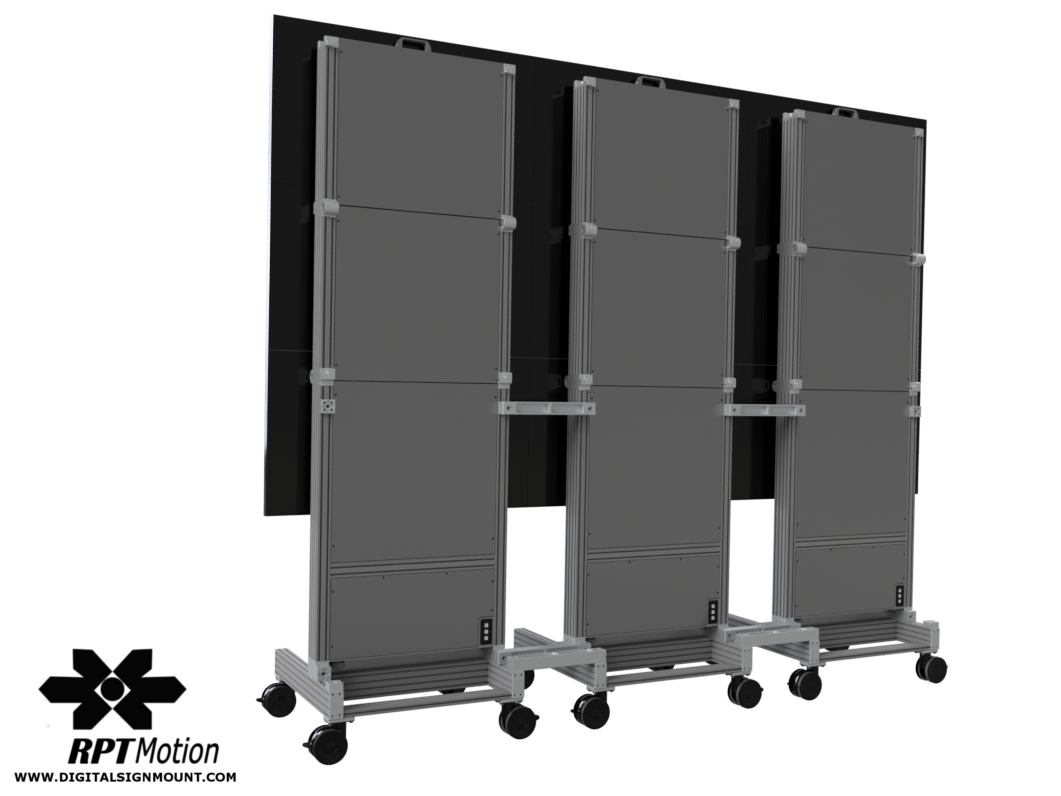 Portable Video Wall Mount Options – RPT Motion Inc. Digital Sign Mounts