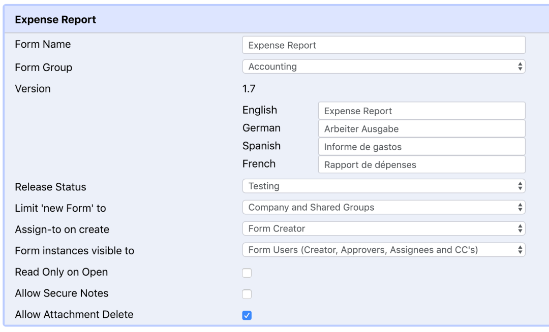 Form Master | ProcessMetric
