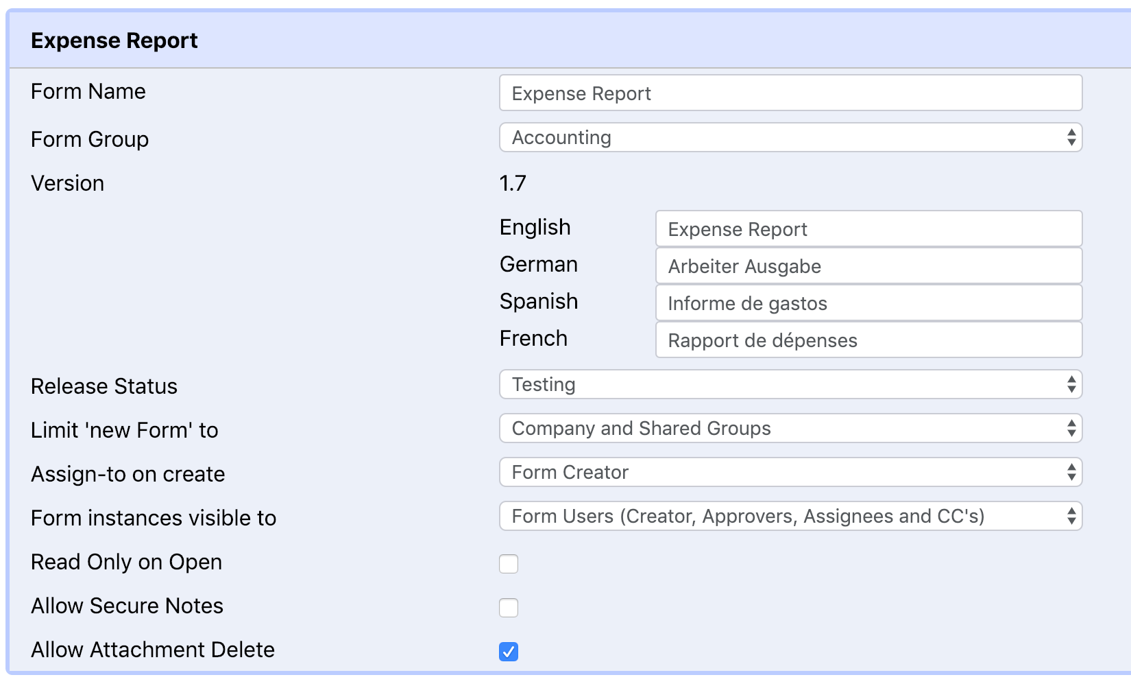 Form Master | ProcessMetric