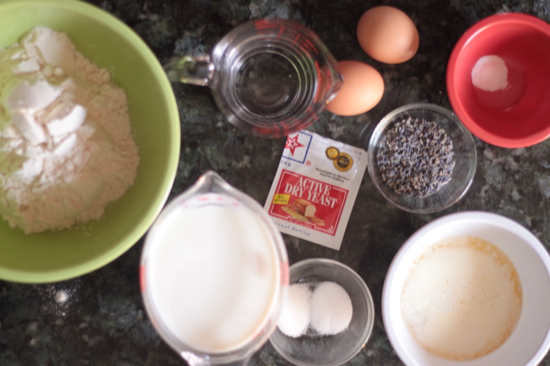 Lavender Waffles with Honey Bourbon Cream - Domestic B(i)atchDomestic B ...