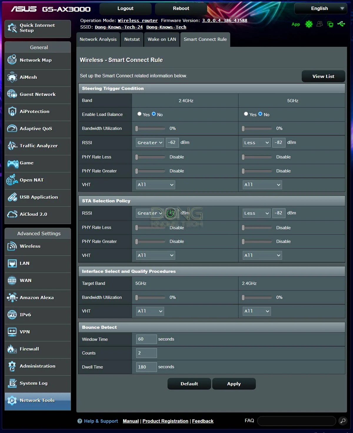 Asus GS-AX3000 Review: An Excellent Router | Dong Knows Tech