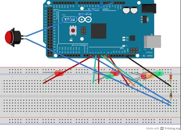 Breadboard Traffic Light Circuit Diagram » Circuit Diagram