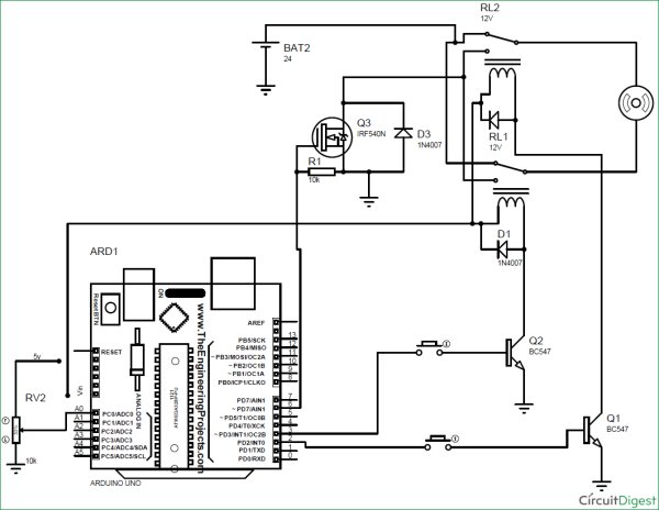 motor control using relay circuit diagram - Circuit Diagram