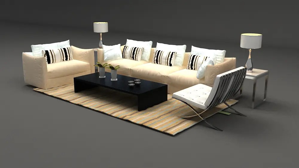 Free download 3d model sofa set | Dynamicwork.co.,ltd