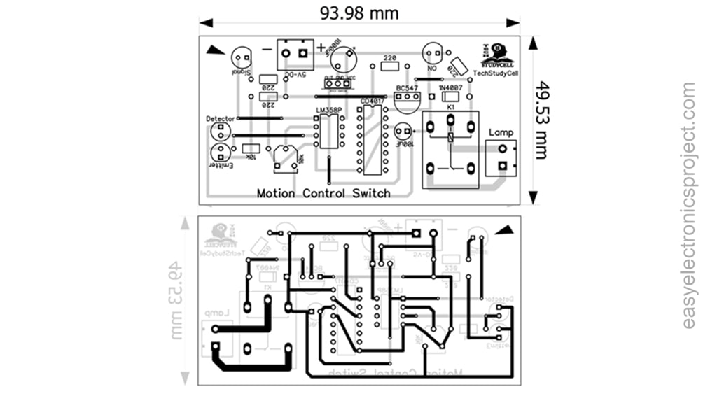Motion Sensor Light Control Circuit Diagram