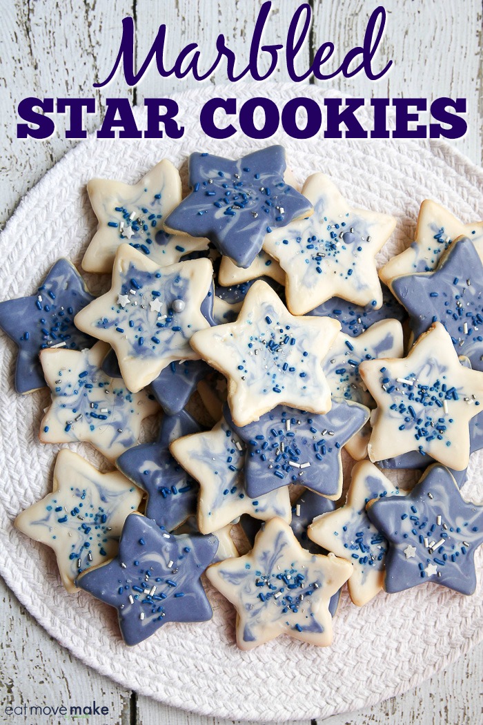 Marbled Star Cookies - Eat Move Make