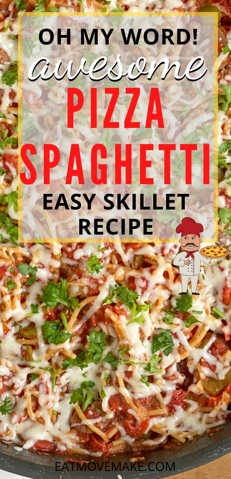 Deluxe Pizza Spaghetti - Incredible One-Pot Cooking - Eat Move Make