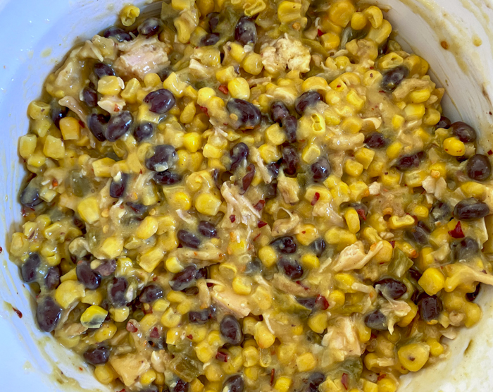 Easy Cheesy Chicken and Corn Casserole - Warm and Comforting!