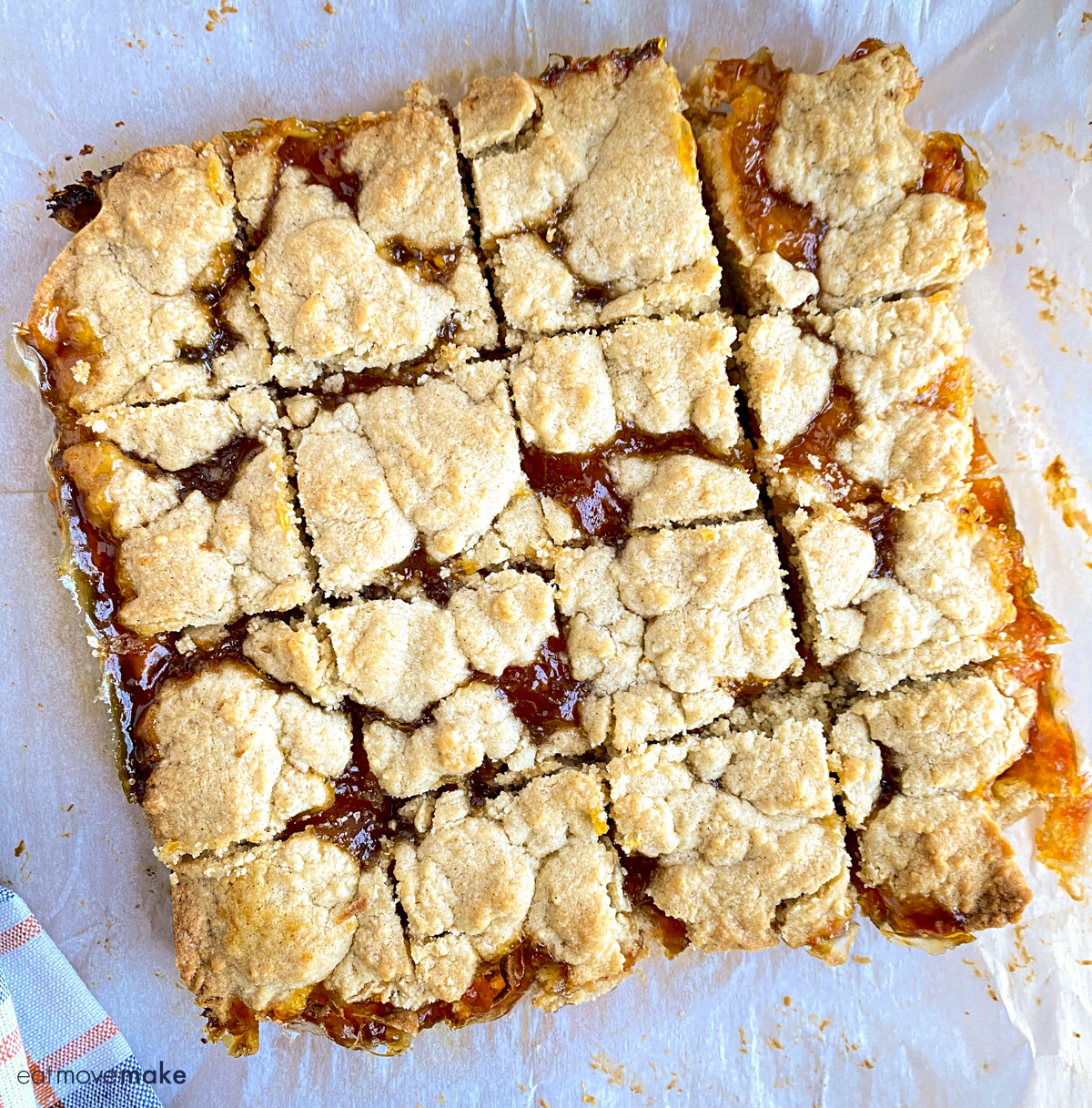 Apricot Coffee Cake with Cardamon and Almond - Bite-Sized Desserts!