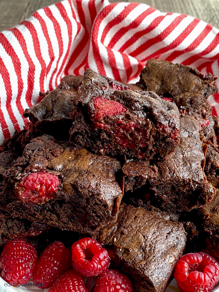 Raspberry Brownies - Chocolate Raspberry Brownies w/ Chocolate Chips!