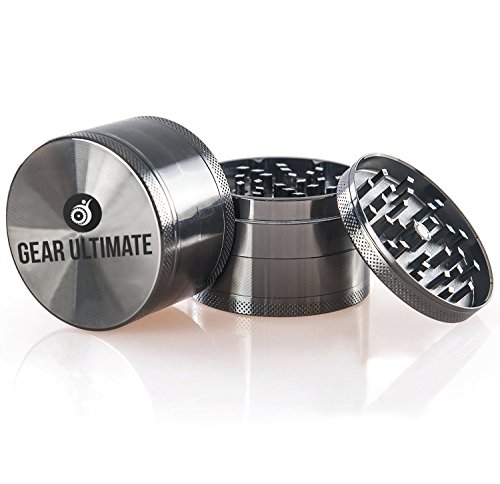Gear Ultimate Herb Grinder, Large 2.5 Inch 4 Piece Anodized Aluminum ...