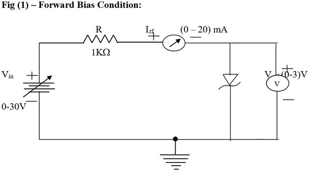 Forward Bias Circuit Diagram