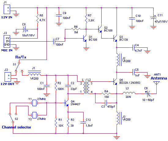 27 mhz transmitter schematic - Wiring Diagram