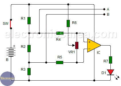 Timer Circuit Using Ic 741 - Circuit Diagram