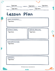 Lesson Plan Template Editable Free
