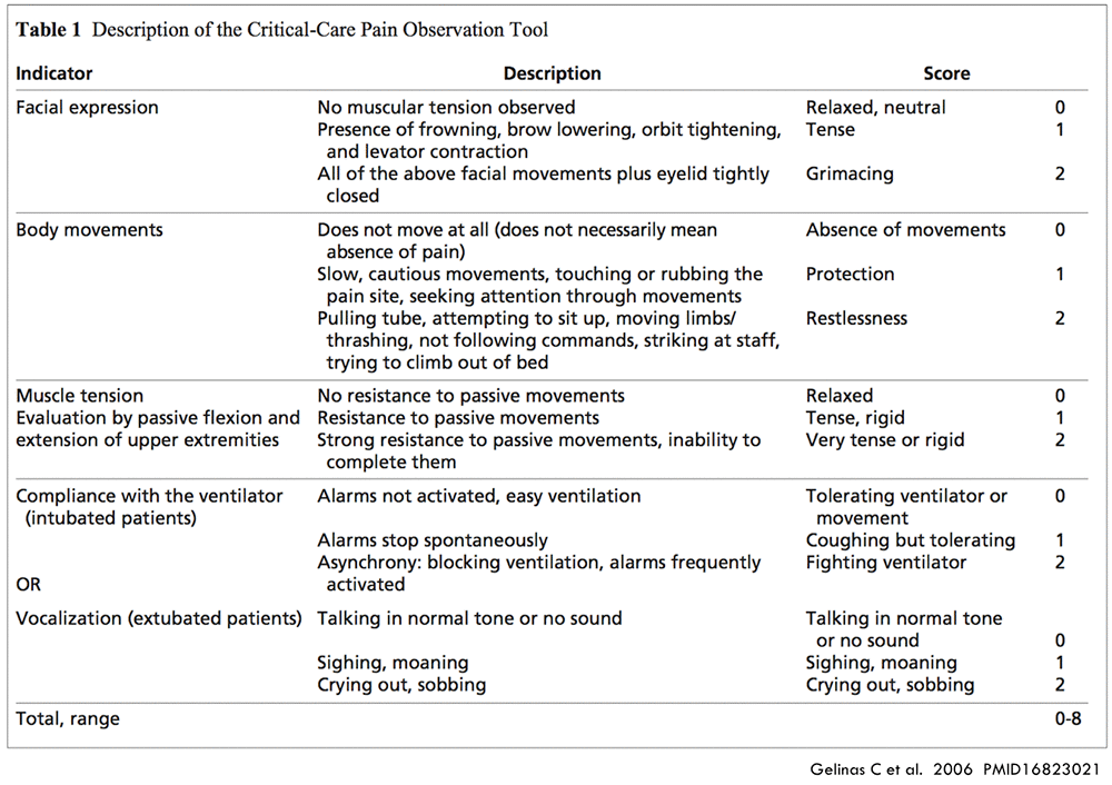 Analgesia for the critically ill patient - EMCrit Project