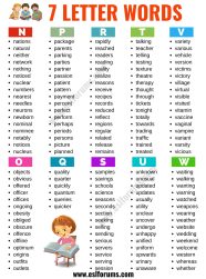7 Letter Word Start With G