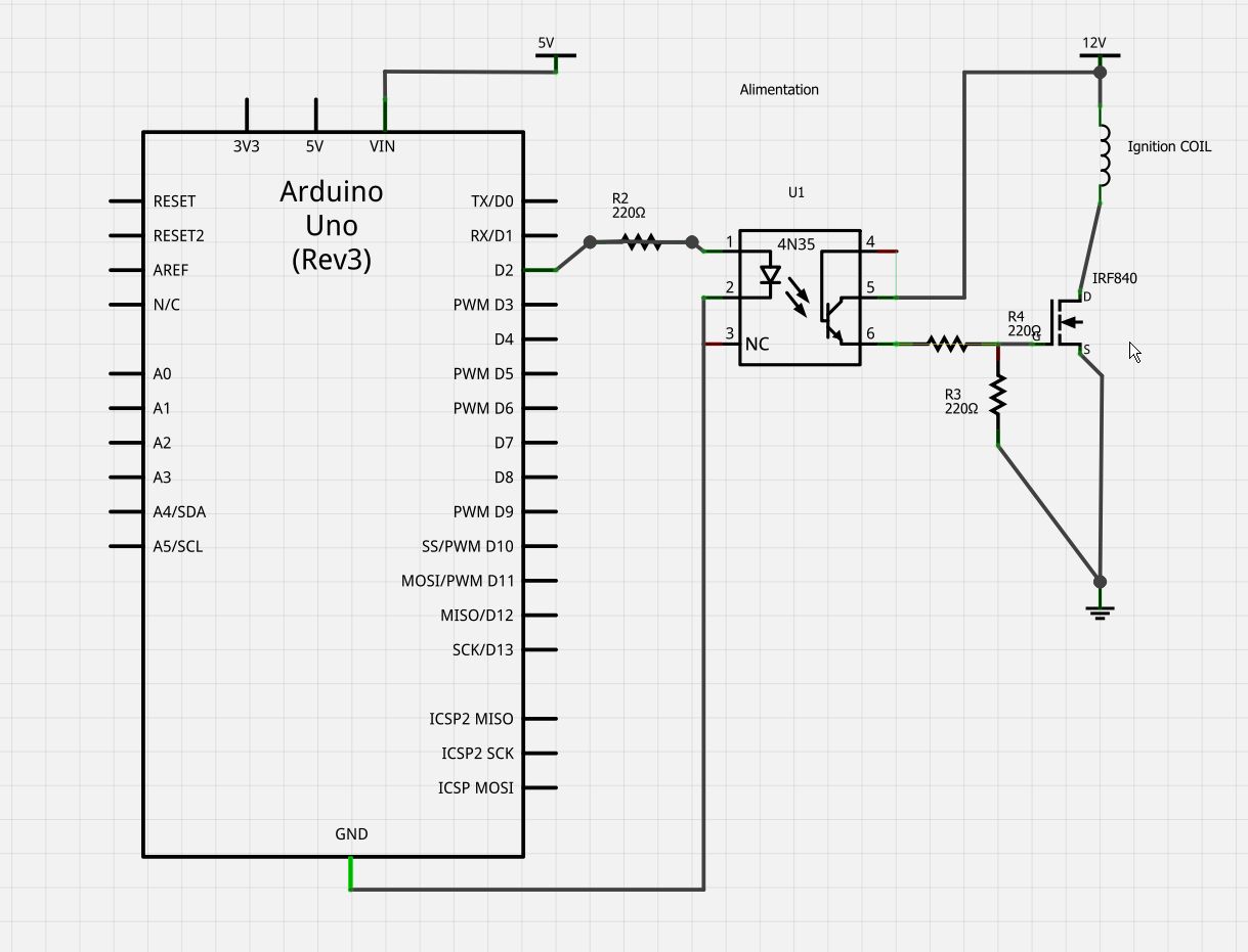 Ignition Coil Driver Circuit Schematic
