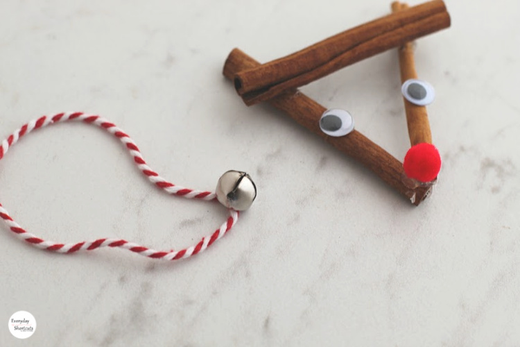 DIY Rustic Rudolph Ornament - Everyday Shortcuts