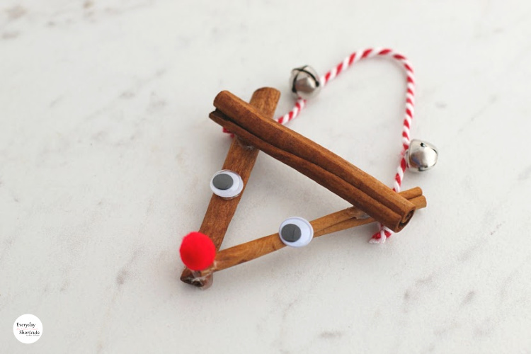 DIY Rustic Rudolph Ornament - Everyday Shortcuts