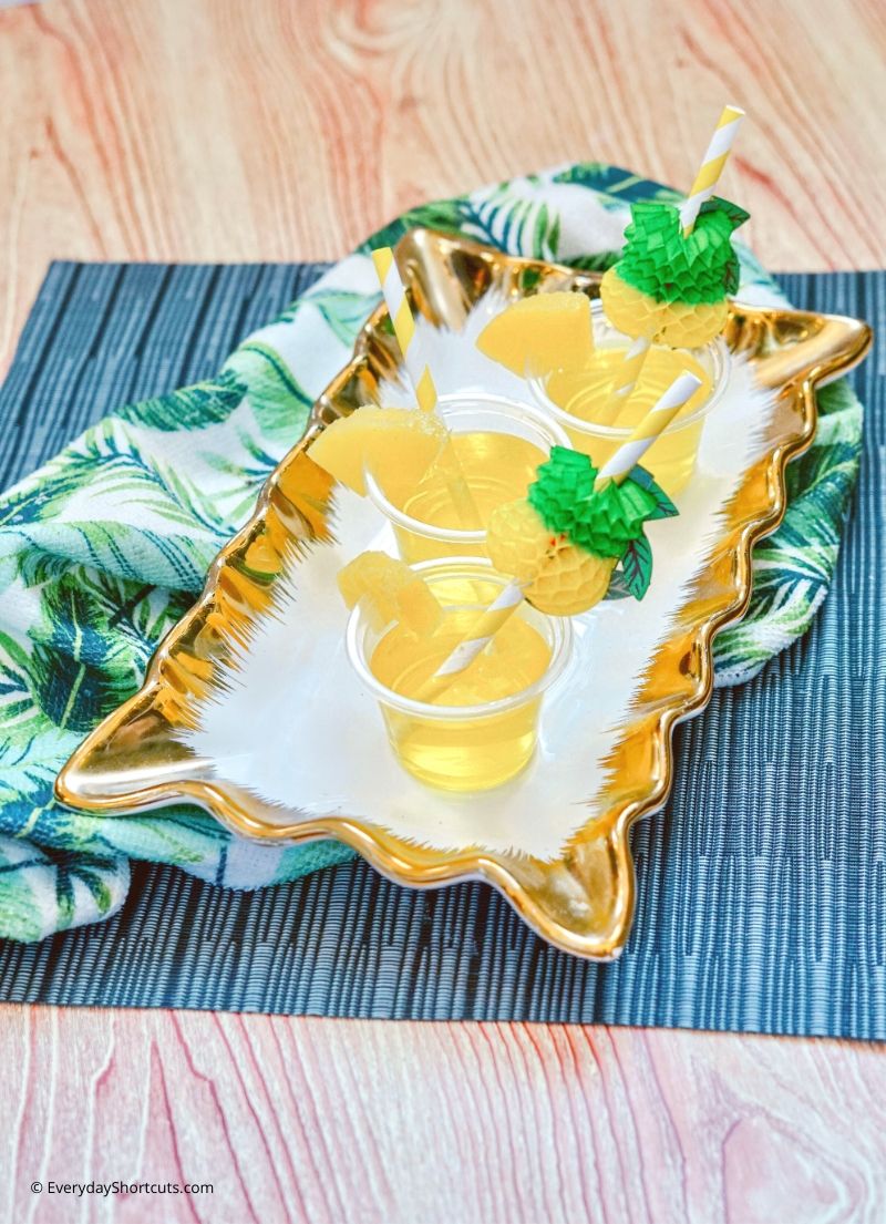 Pineapple Mango Jello Shots - Everyday Shortcuts