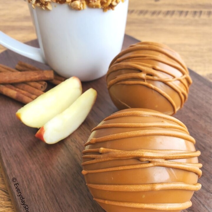Salted Caramel Apple Cider Bombs - Everyday Shortcuts