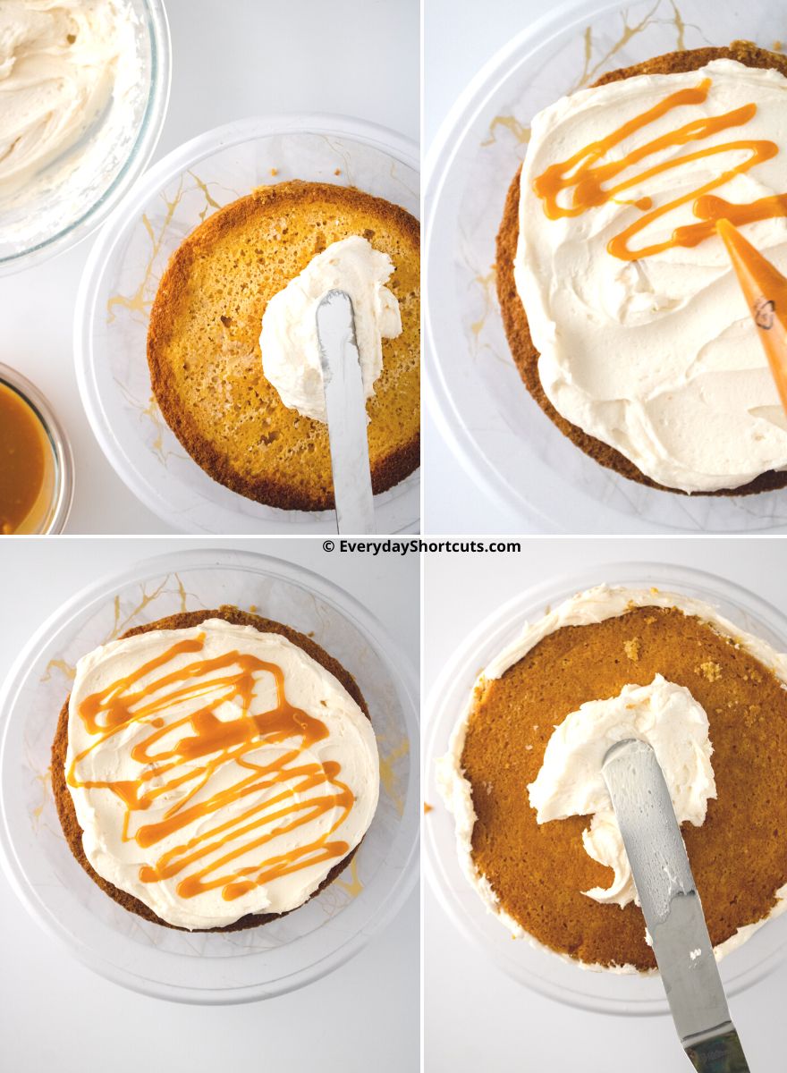 Harry Potter Inspired Butterbeer Cake - Everyday Shortcuts