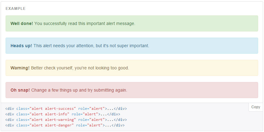 Bootstrap 3: Botones, labels y alerts – Evilnapsis