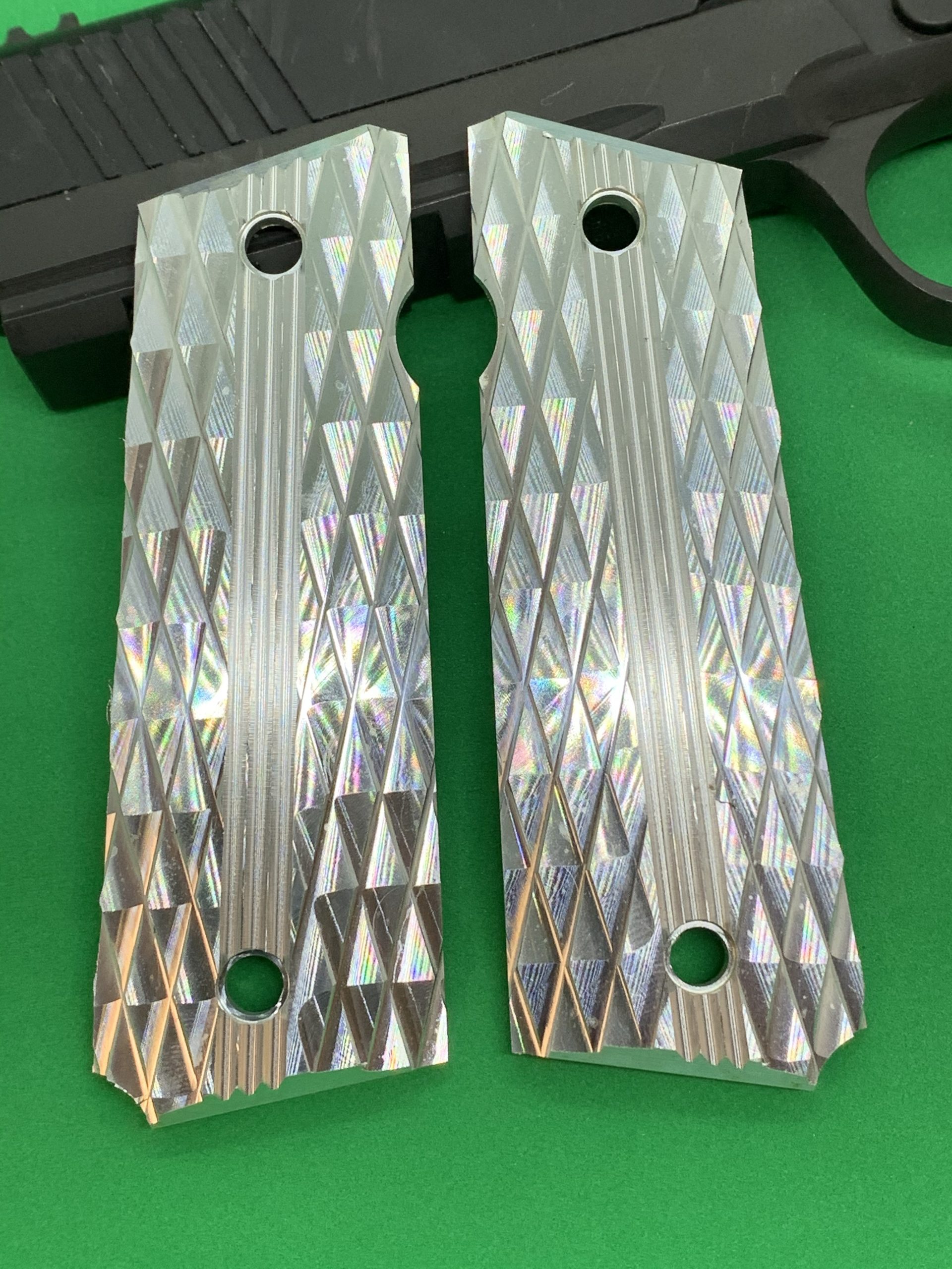 Aluminum 1911 Pistol Grips - Cut YOU Diamonds - EWD Designs
