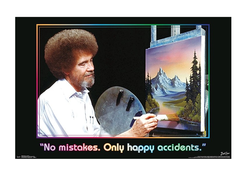 Cardboard Cutout of Bob Ross