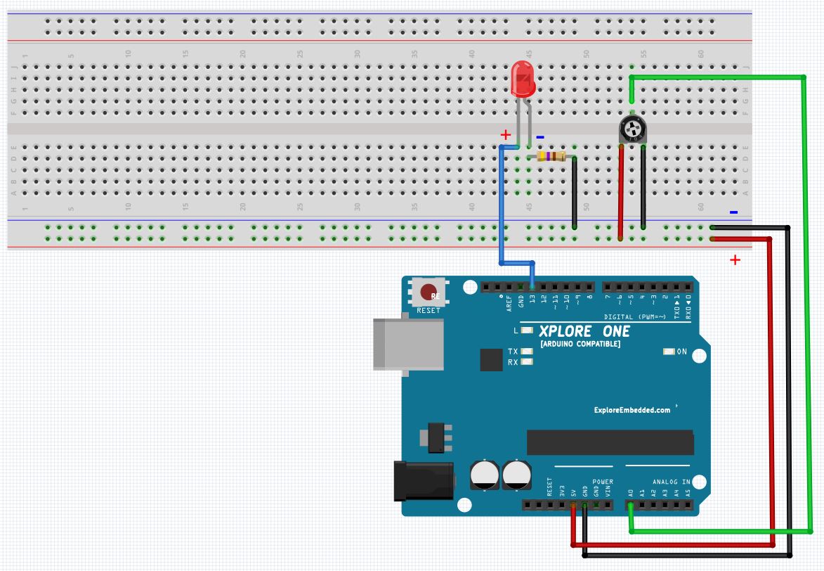 What Is Flashing Led Circuit In Arduino - Wiring Diagram