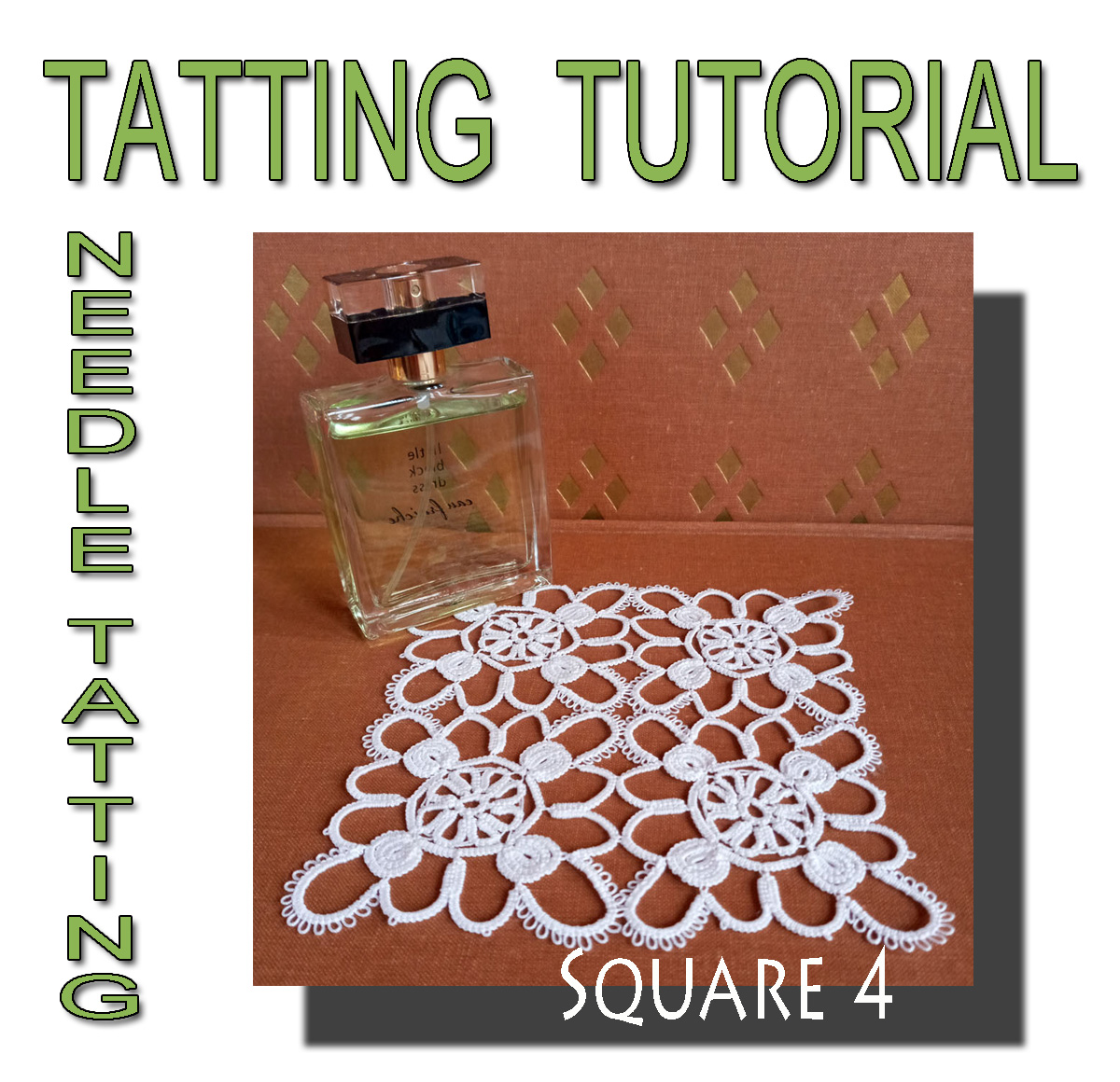 Tatting Pattern Square Fourth - FairyLace - tatting pattern square doily