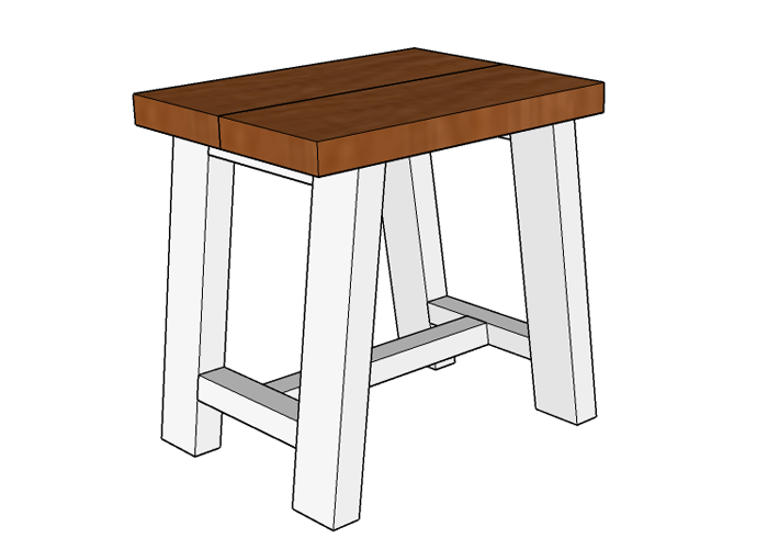 Simple table height stool » Famous Artisan