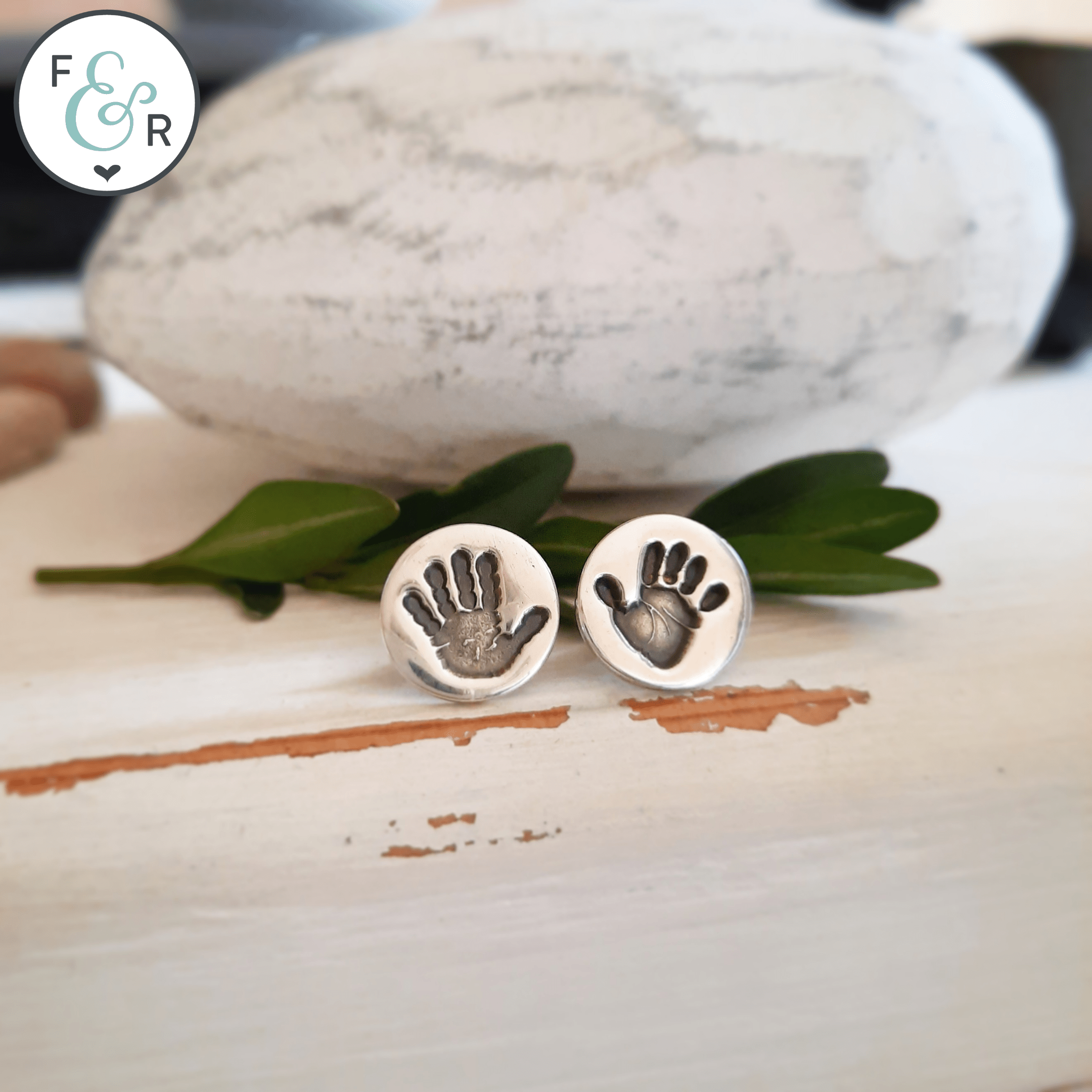 Print earrings | Felix and Reuben Keepsake Jewellery