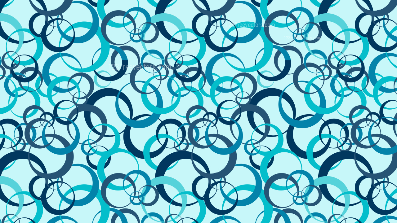 displaying 8 blue overlapping circles pattern background premium ...