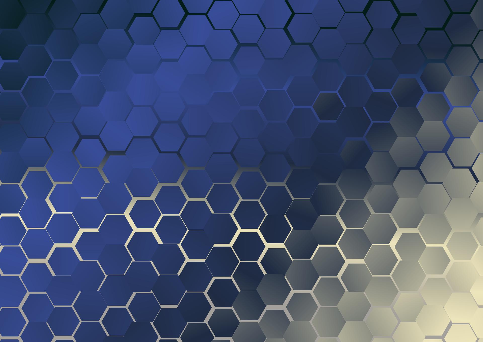 Pastel Green Gradient Geometric Hexagon Pattern Background Vector ...