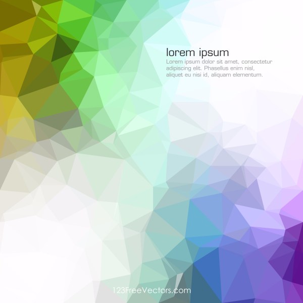 Colorful Abstract Polygonal Background Vector